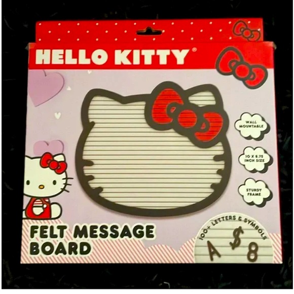 Hello Kitty | Other | Hello Kitty Felt Message Board | Poshmark